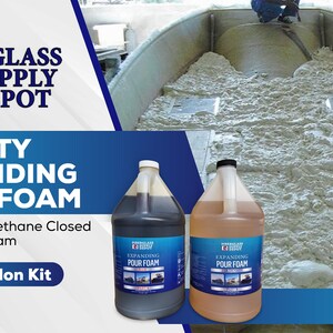 2 Lb Density Expanding Pour Foam, 2 Part Polyurethane Closed Cell ...