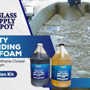 4 Lb Density Expanding Pour Foam, 2 Part Polyurethane Closed Cell ...