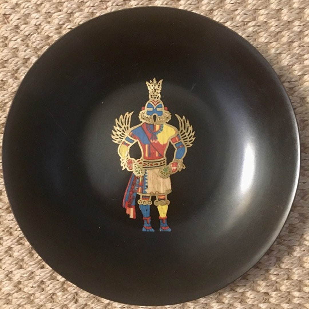 Couroc Hummingbird Kachina Serving Bowls Set of Two Mid Century 1960s ...