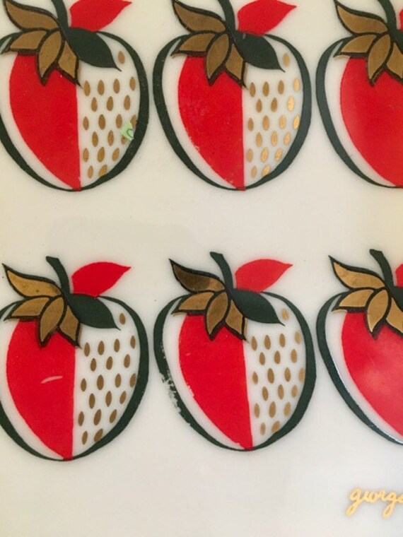 Vintage 1950s George's Briard Birds of Happiness Pyrex platter ...