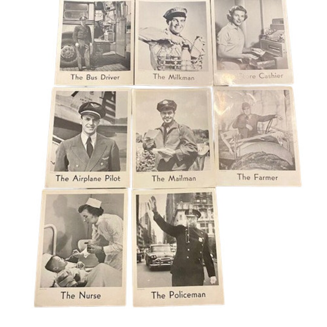Instructor Community Helpers Posters Black and White Photos Lot of ...