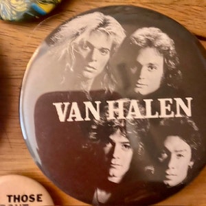 Concert Pins Badges 1980s Bands Van Halen Def Leppard Lot of Seven ...
