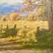 Original Acrylic Painting Landscape Country Road Scene Stretched Canvas ...