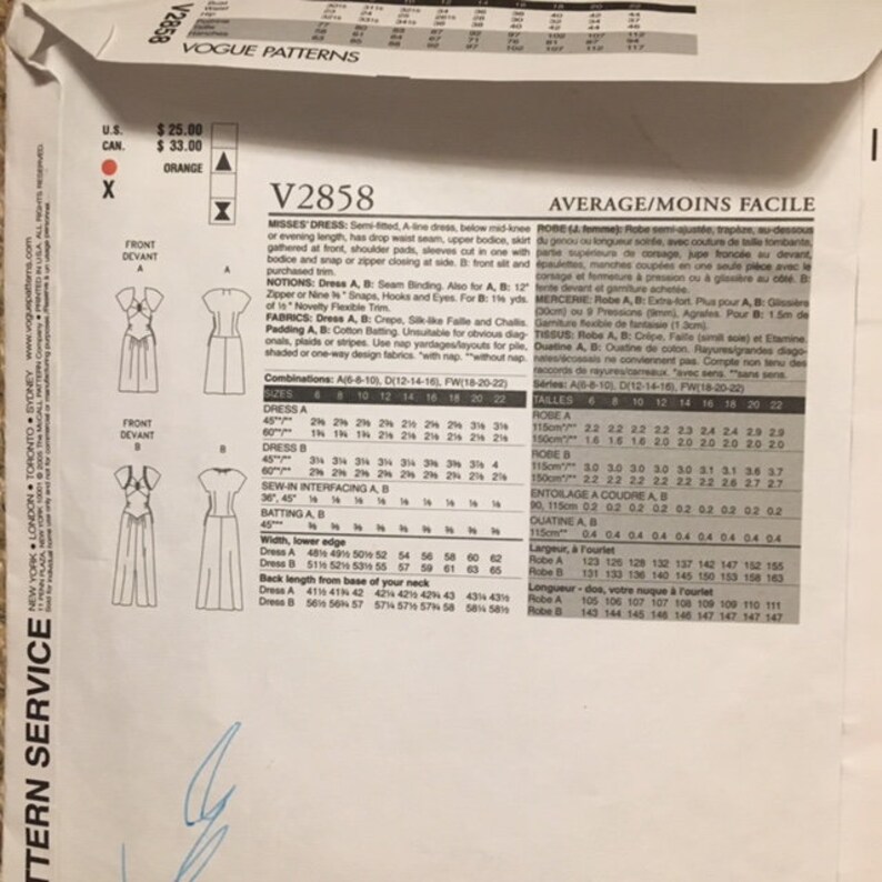 Vogue Vintage Pattern Original 1944 Design Uncut Reproduction - Etsy