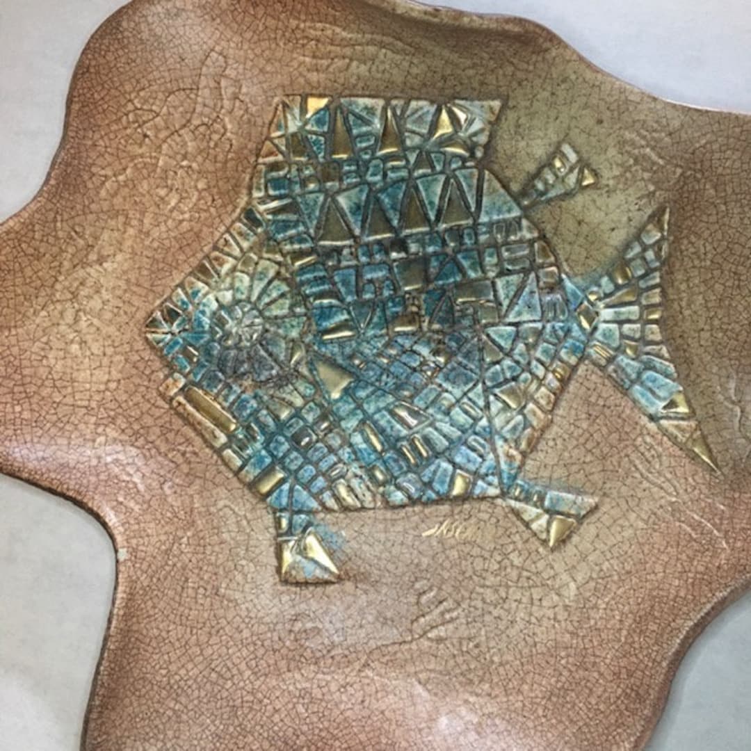 Sascha Brastoff Mid Century Abstract Fish Platter Mid Century Modern ...