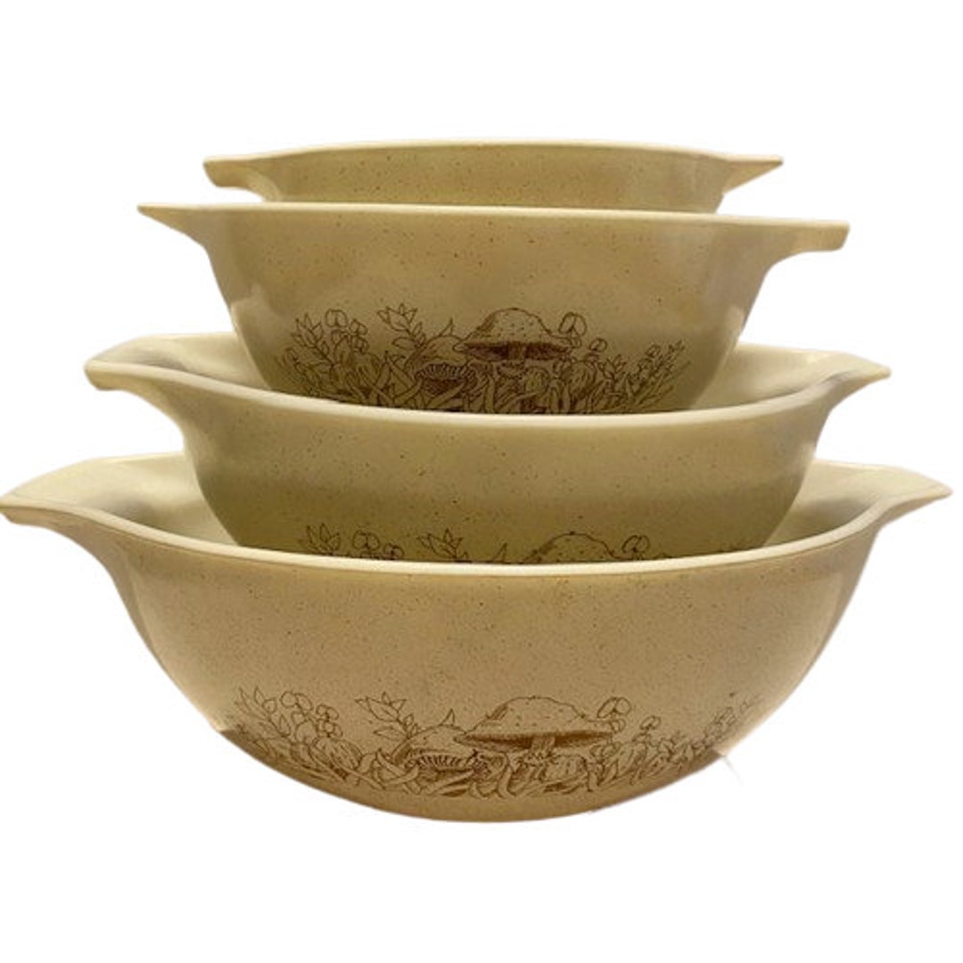 Pyrex Cinderella Bowls Forest Fancies Set of Four Nesting Mixing Bowls ...