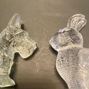 Glass Candy Animals Choice of Scottie Dog or Bunny Rabbit Vintage ...