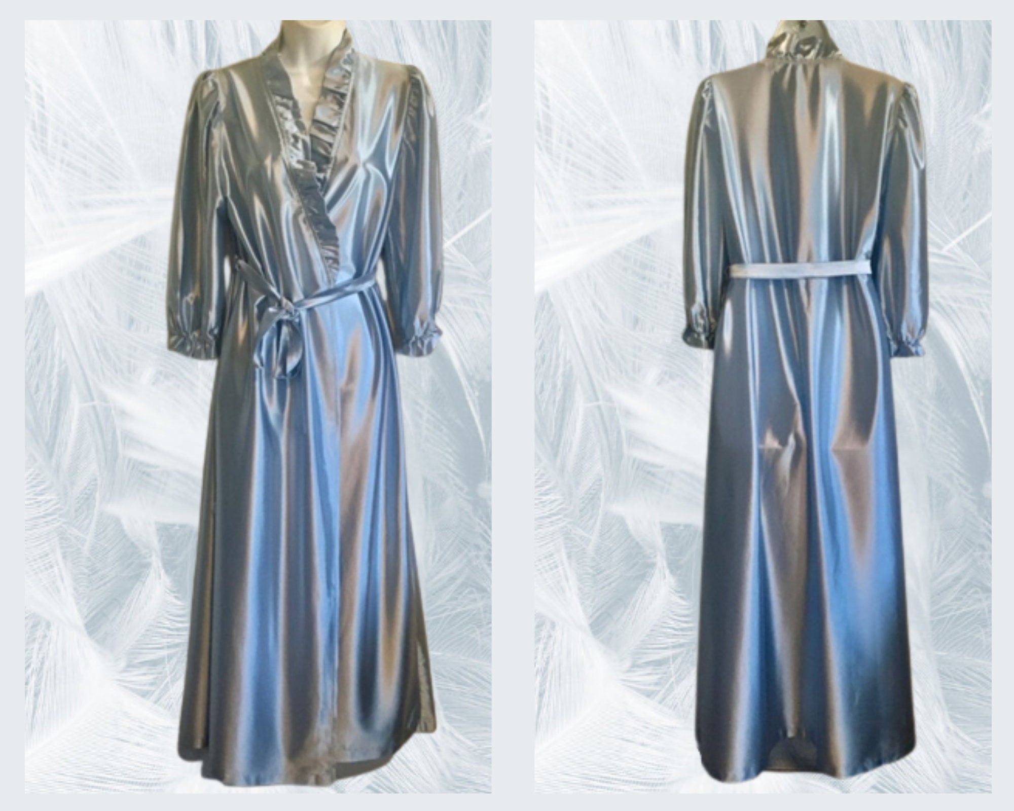 Di Carlo of California Robe Romantic Glam Vintage 60s Slinky Blue ...