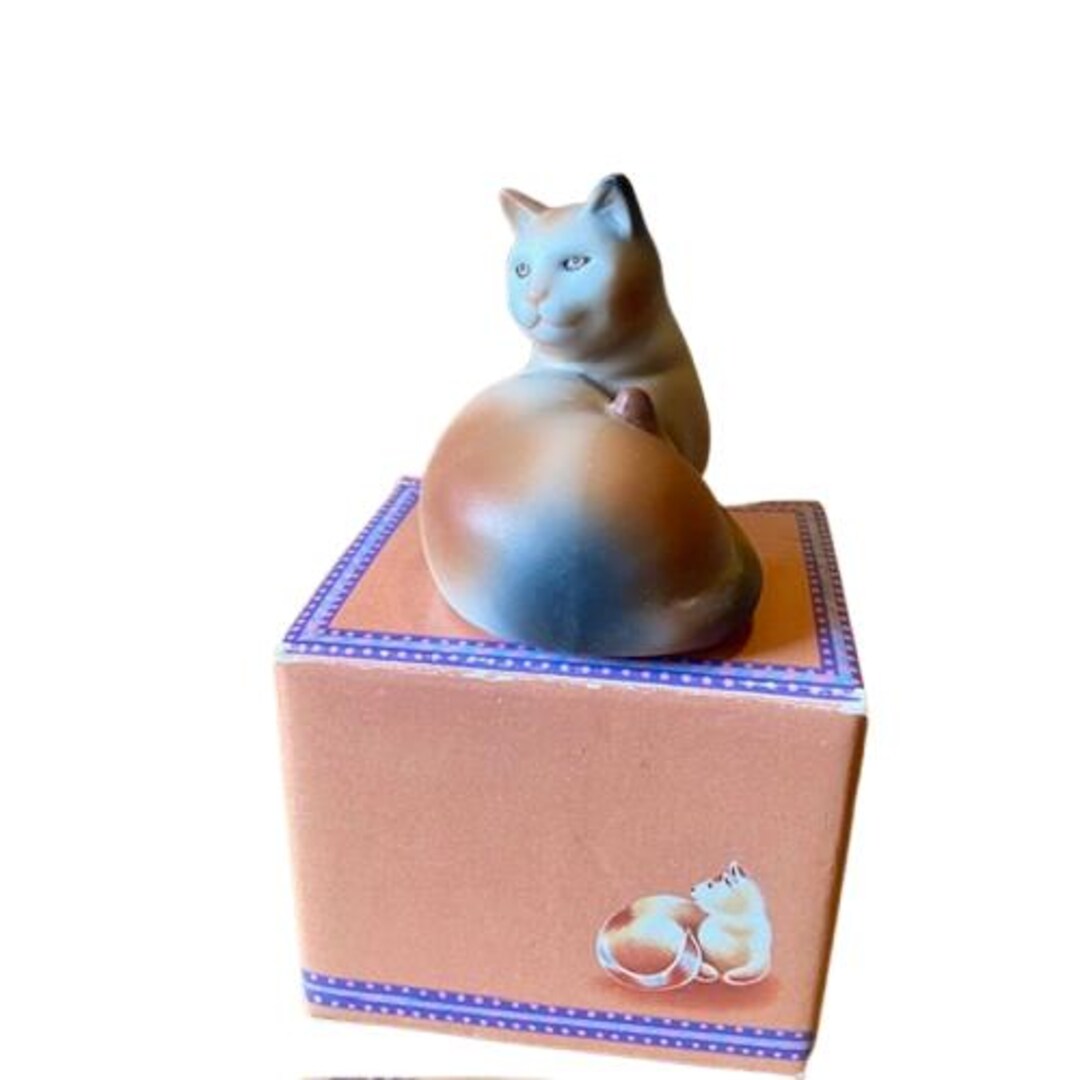 Avon Porcelain Cat Figurine Vintage 1980s Calico Kitty Cat Ceramic - Etsy