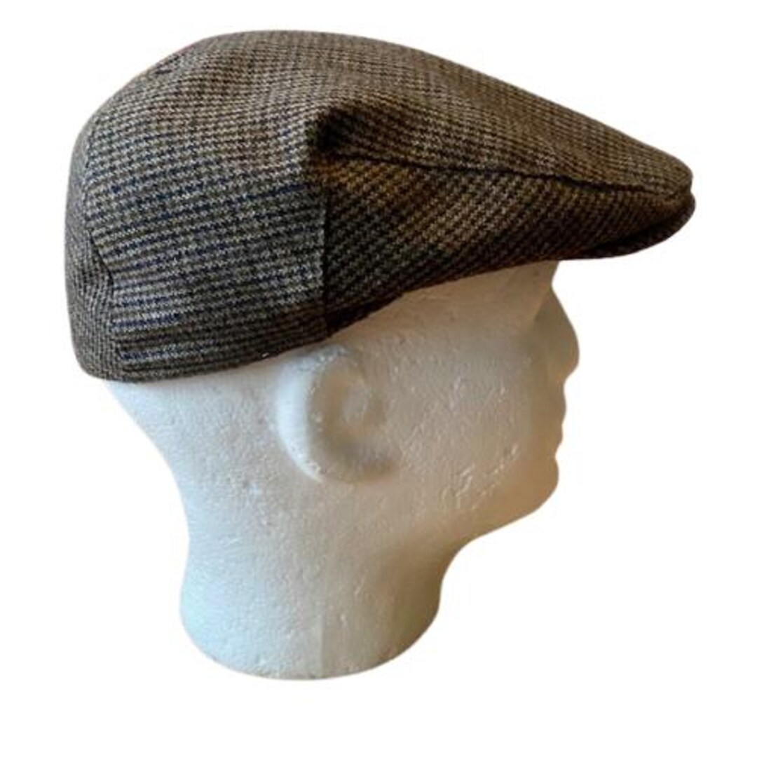 Flat Cap Country Gentleman Vintage Newsboy Houndstooth Neutral Colors ...