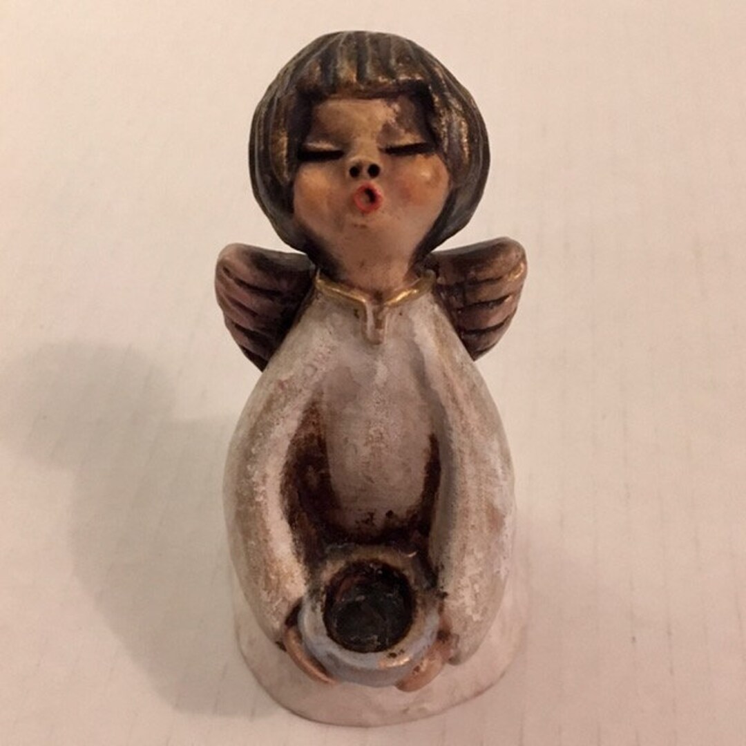 Angel Figurine THUN Singing Angel Figurine Vintage Ceramic Candle ...