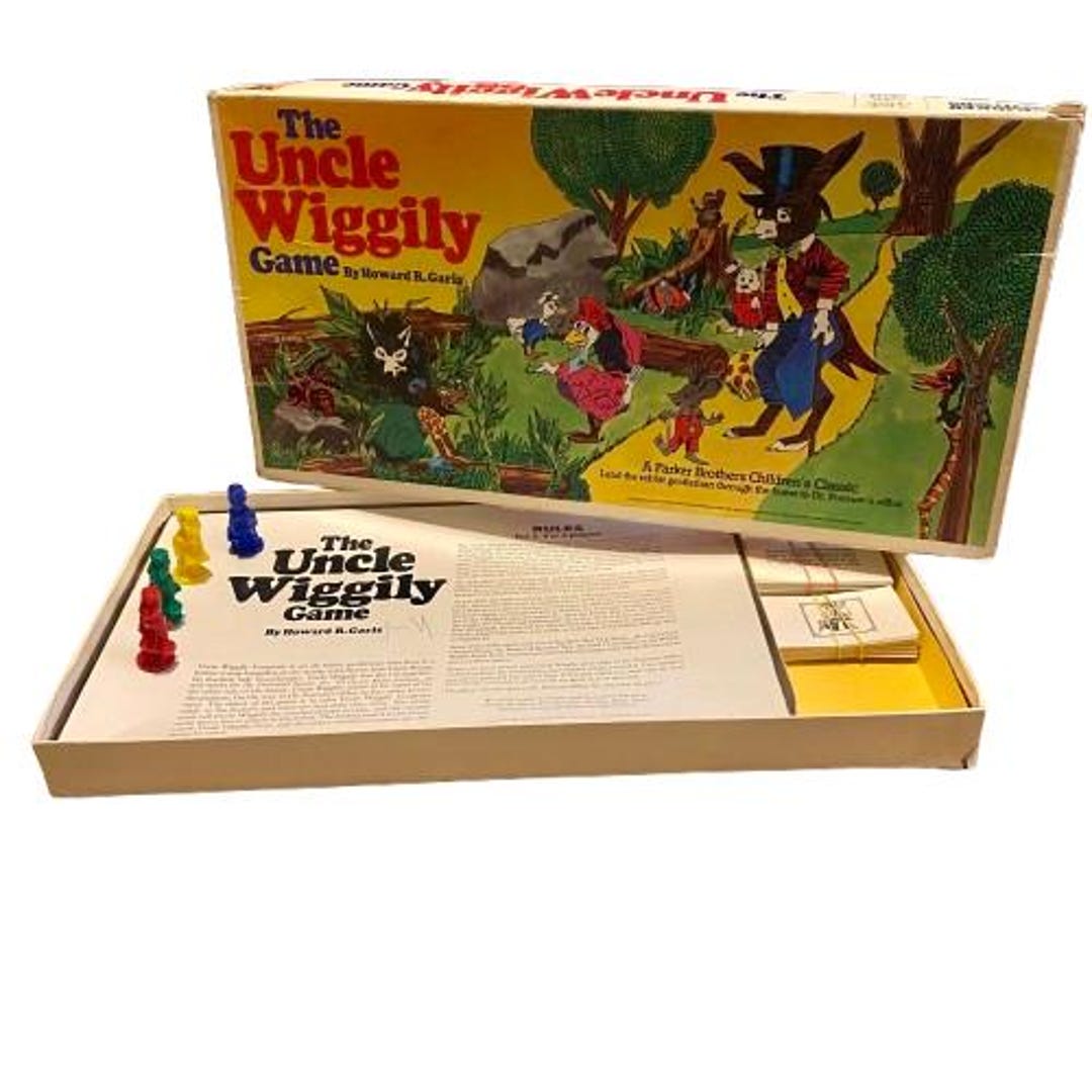 The Uncle Wiggly Game Mid Century Vintage 1967 Complete Parker Brothers ...