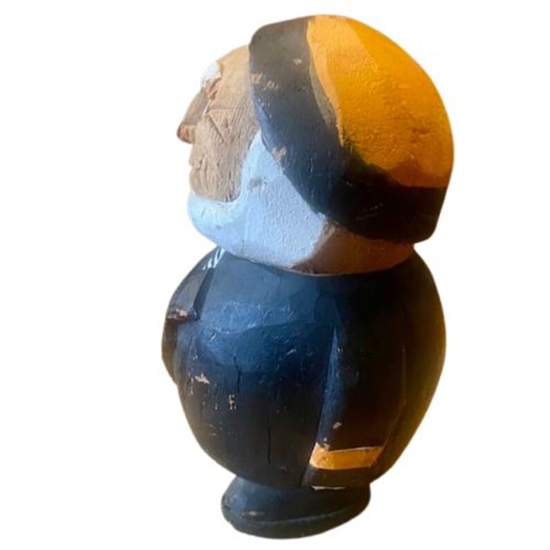 Coconut Sailor Sea Captain Pirate Hand Carved Hand Painted Vintage Tiki ...