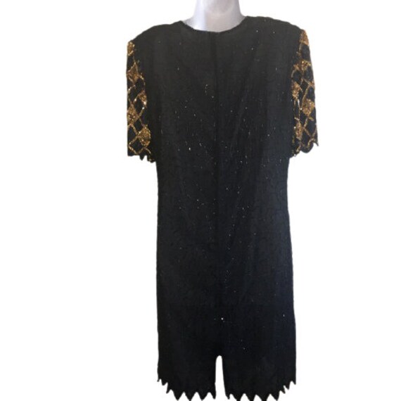 Dress Mark & John Beaded Sequined Silk Cocktail Dress… - Gem