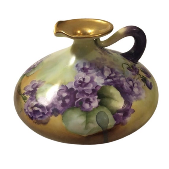 Pitcher JPL France Limoges Squat Ewer Jean Pouyat French - Etsy