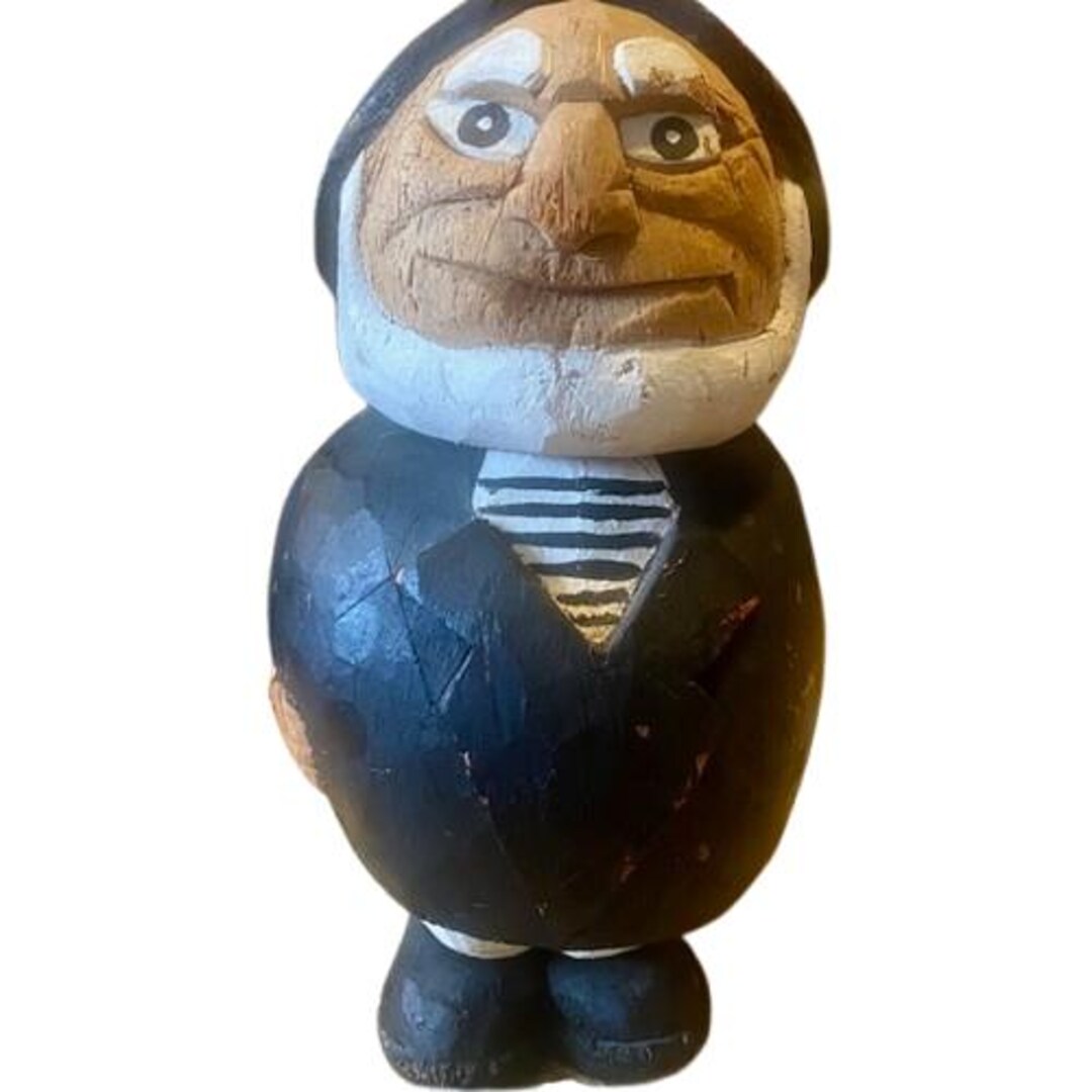 Coconut Sailor Sea Captain Pirate Hand Carved Hand Painted Vintage Tiki ...