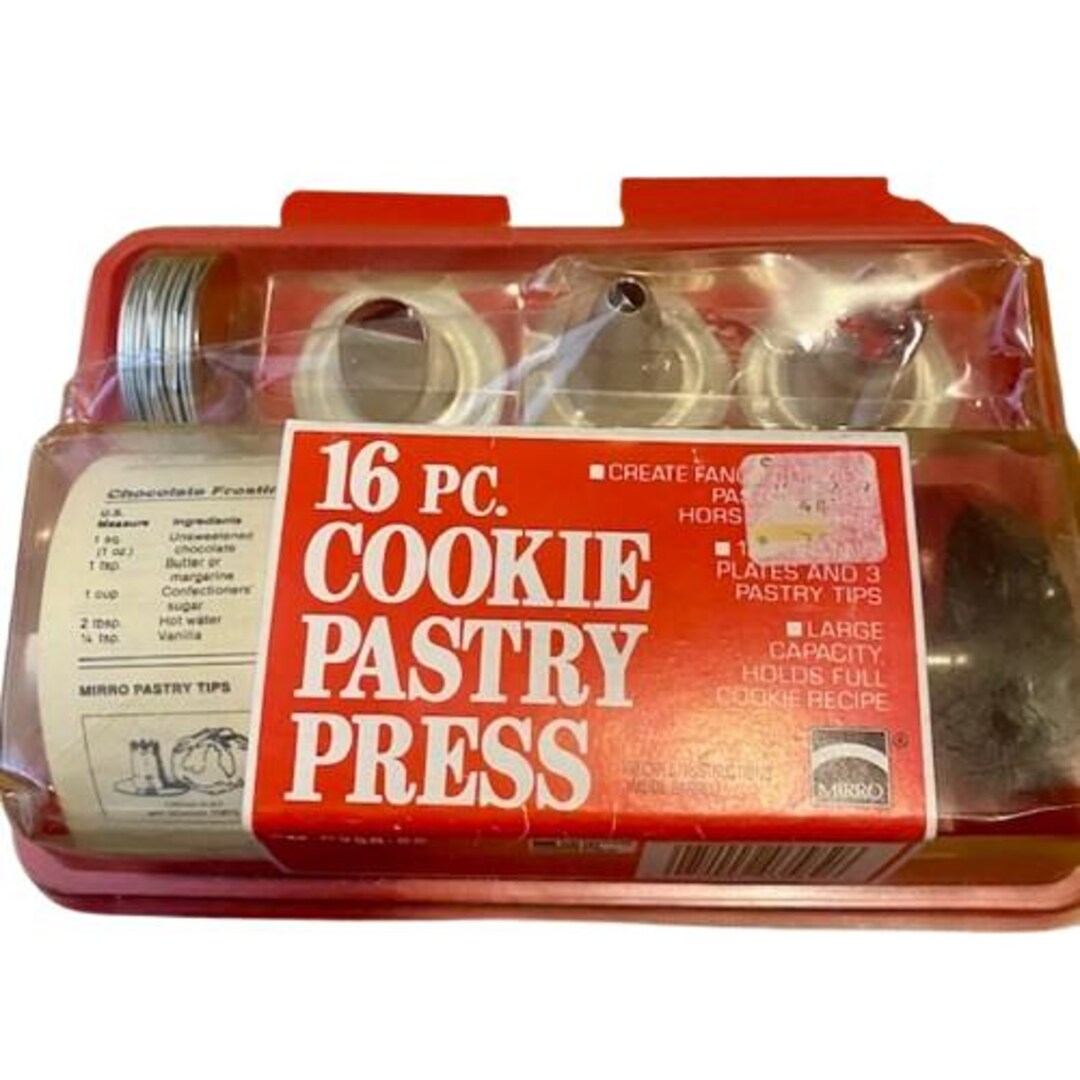 Mirro Cookie Pastry Press Vintage 1970s Unopened New Old Stock 16 ...