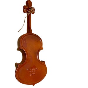 Red Wing Pottery Violin Fiddle Ceramic Wall Pocket Mid Century Vintage ...