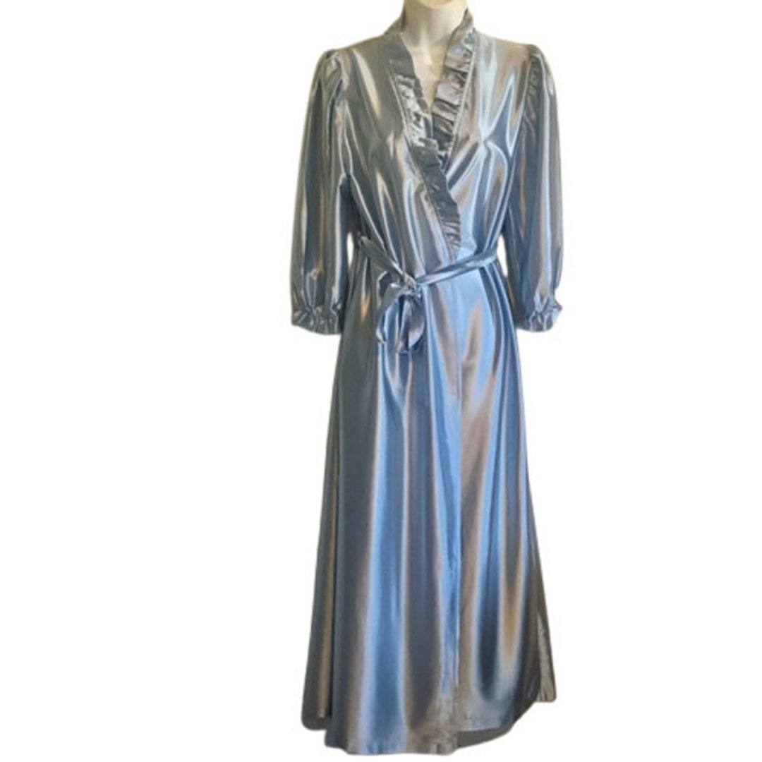 Di Carlo of California Robe Romantic Glam Vintage 60s Slinky Blue ...