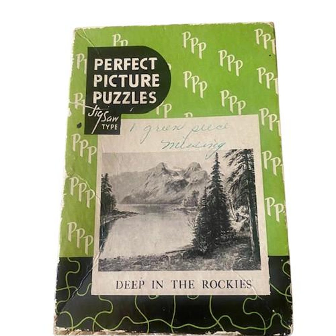 Perfect Picture Puzzle Deep in the Rockies Vintage 1940s No 141 - Etsy