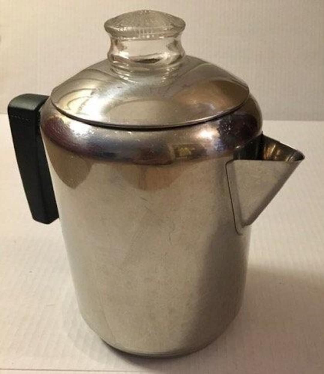 Copco Stove Top Percolator Coffee Pot 8 Cup Stainless Steel Mid Century ...