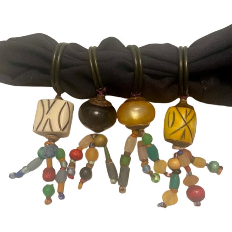 African Napkin Rings - Etsy