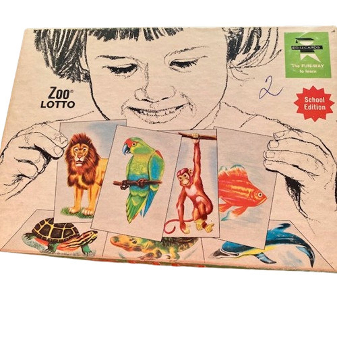 Educards Zoo Lotto Memory Game School Edition Vintage Art Supplies ...