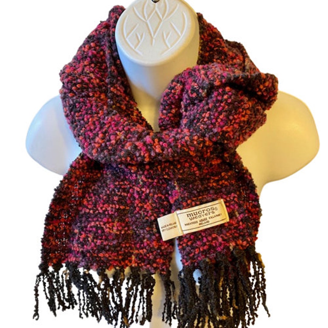 Scarf Mucros Weavers Muckross House Killarney Ireland Nubby Fringed ...