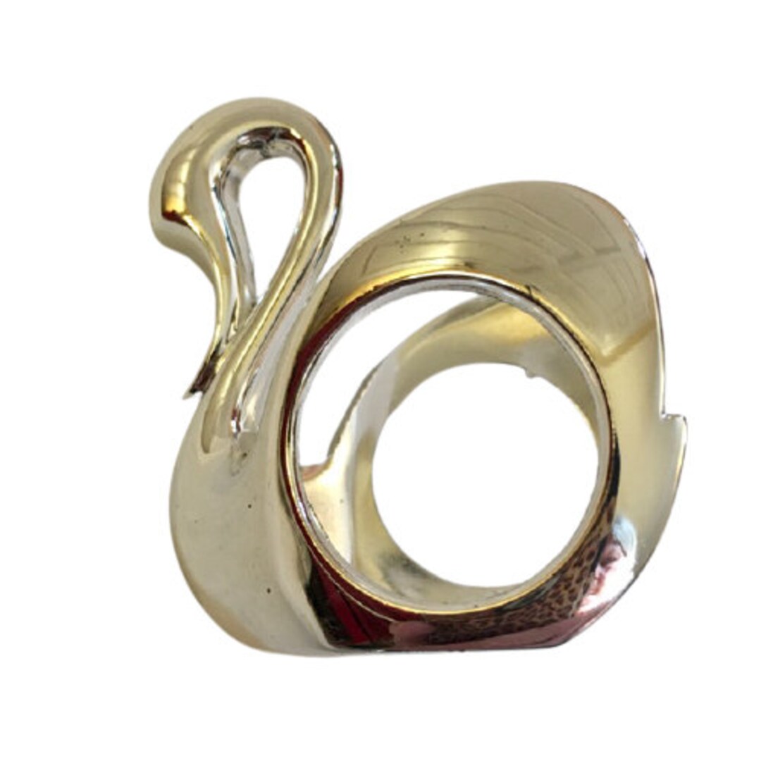 Swan Napkin Rings Wm. A. Rogers Set of Four Original Box Silverplate ...