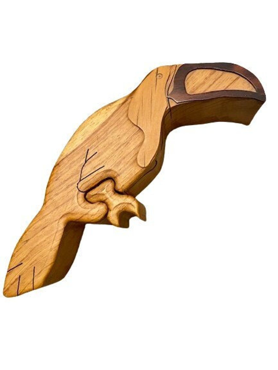 Handmade Toucan Puzzle Trinket Box Vintage 1980s - Etsy