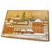 Large Box Hand Crafted USSR Pyrography Hand Carved Hand Painted Winter ...