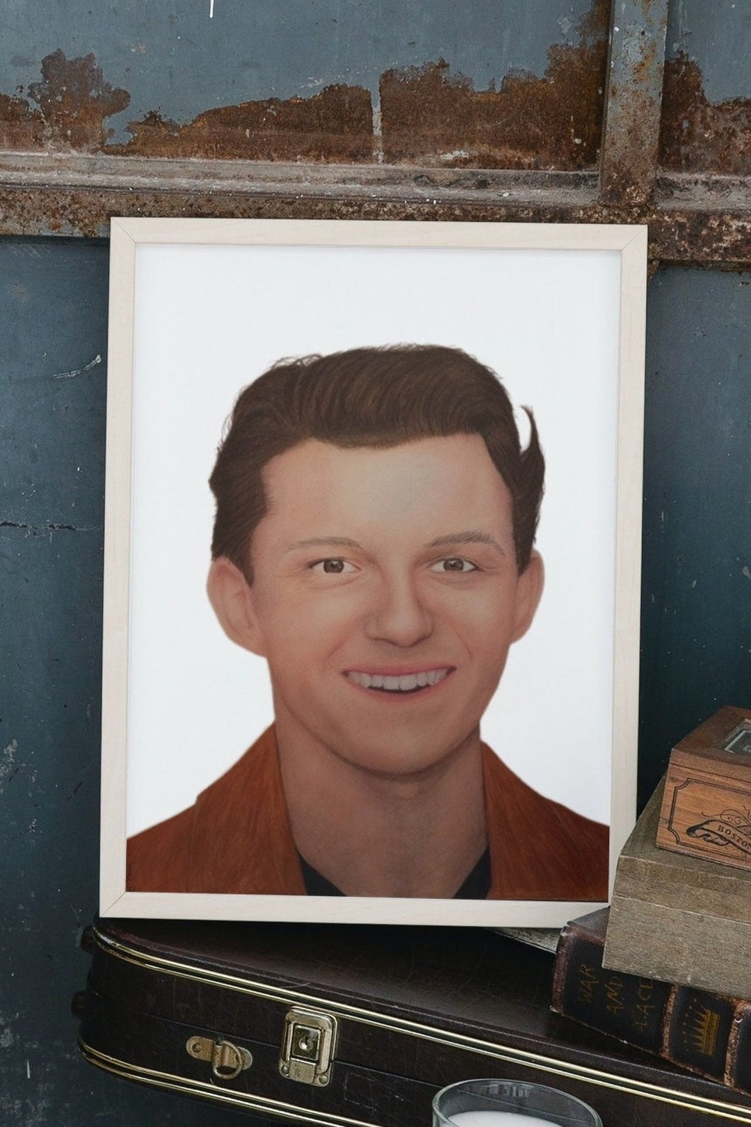 Tom Holland Portrait Drawing - Etsy