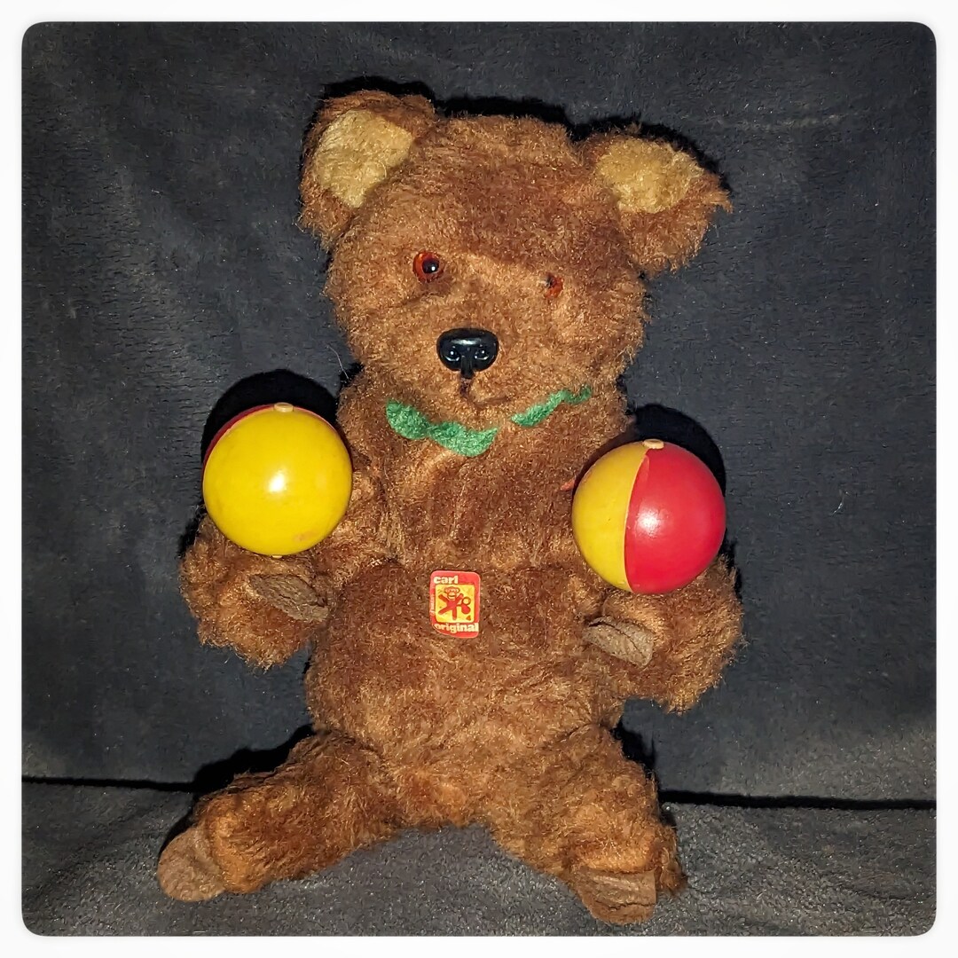 Vintage 8" Carl Original Wind-up Teddy Bear! Original Tag! - Etsy