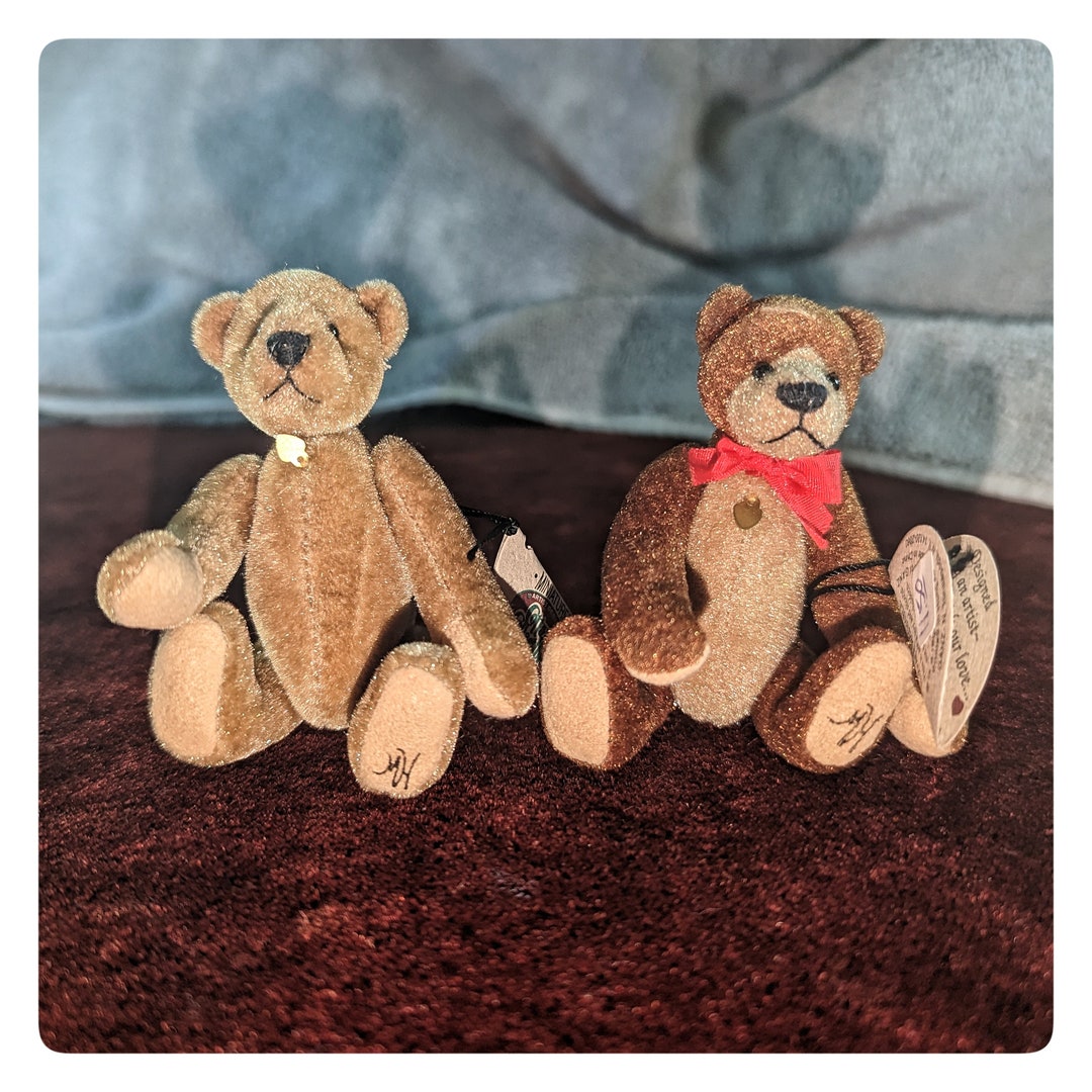 Ganz Cottage Collectible Miniatures Teddy Bears - Etsy