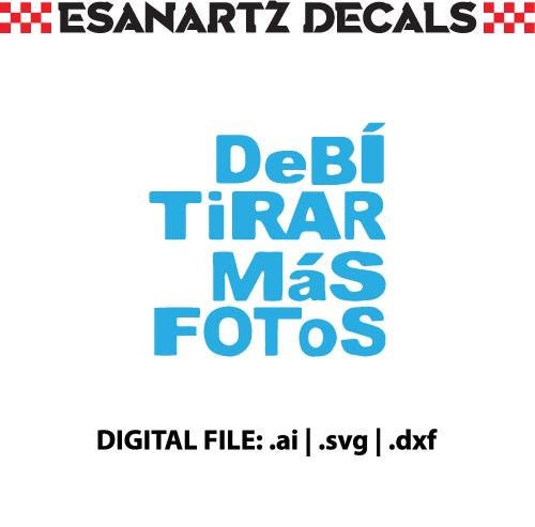 DTMF Debo Tirar Mas Fotos Vector Text 3D SVG EPS Digital - Etsy