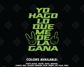 Yo Hago Lo Que Me Da La Gana YHLQMDLG Bad Bunny Sticker Decal - Etsy
