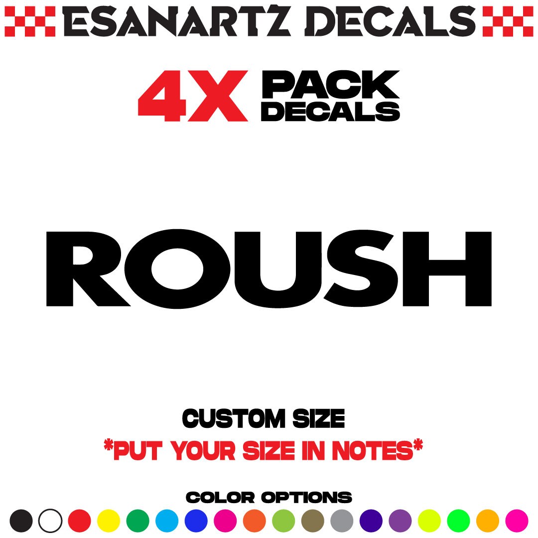 Roush Brakes Callipers Decals Set 4X - Etsy