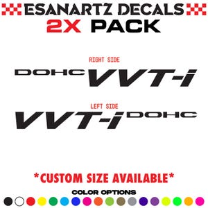 2X Toyota Corolla VVT-I Door Decal GR - Etsy