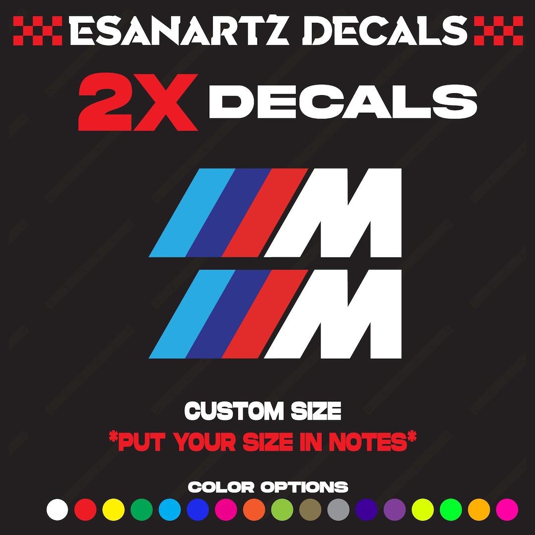 Special Order BMW M Power 3 Stripes 2X - Etsy
