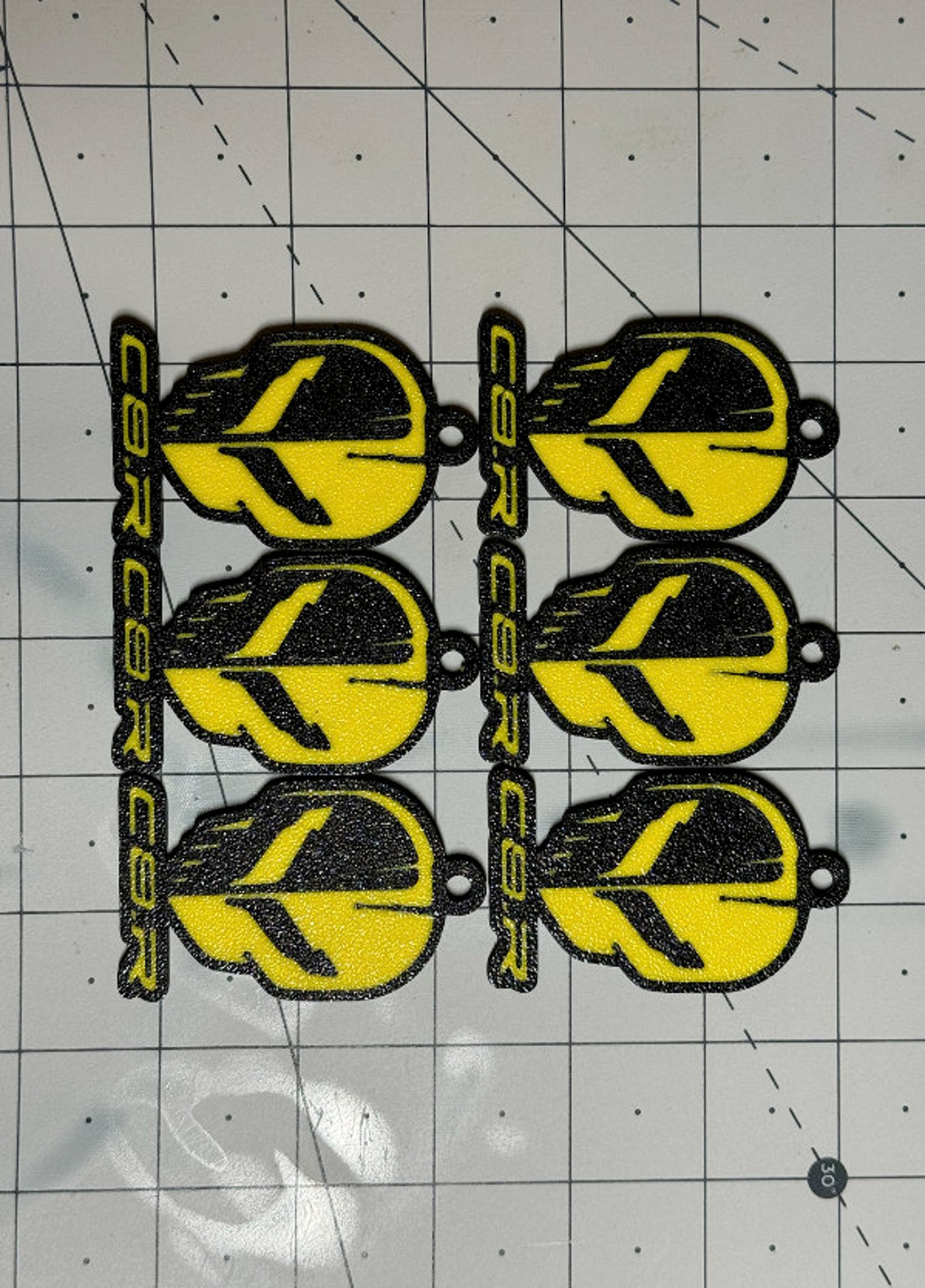 Custom Corvette C8.R Jake Skull 3D Printed Keychain Gift - Etsy