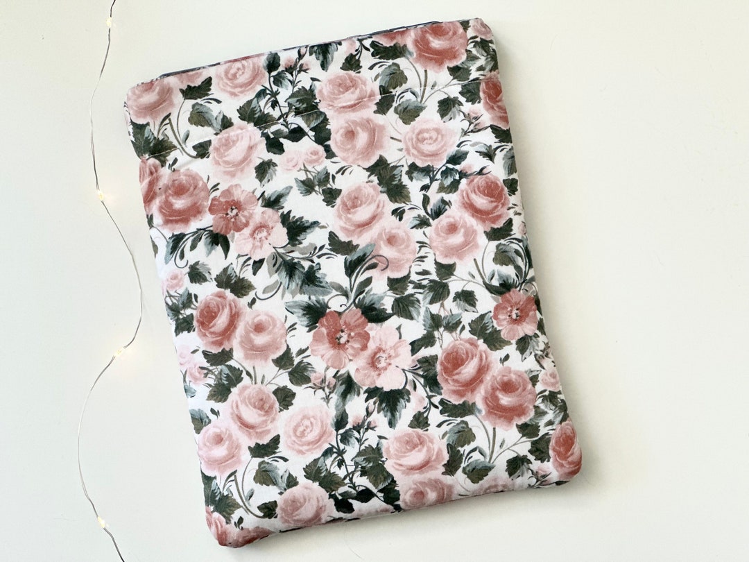Pink Floral Tablet Sleeve - Custom Tablet Pouch, Cute Flower Gifts for ...