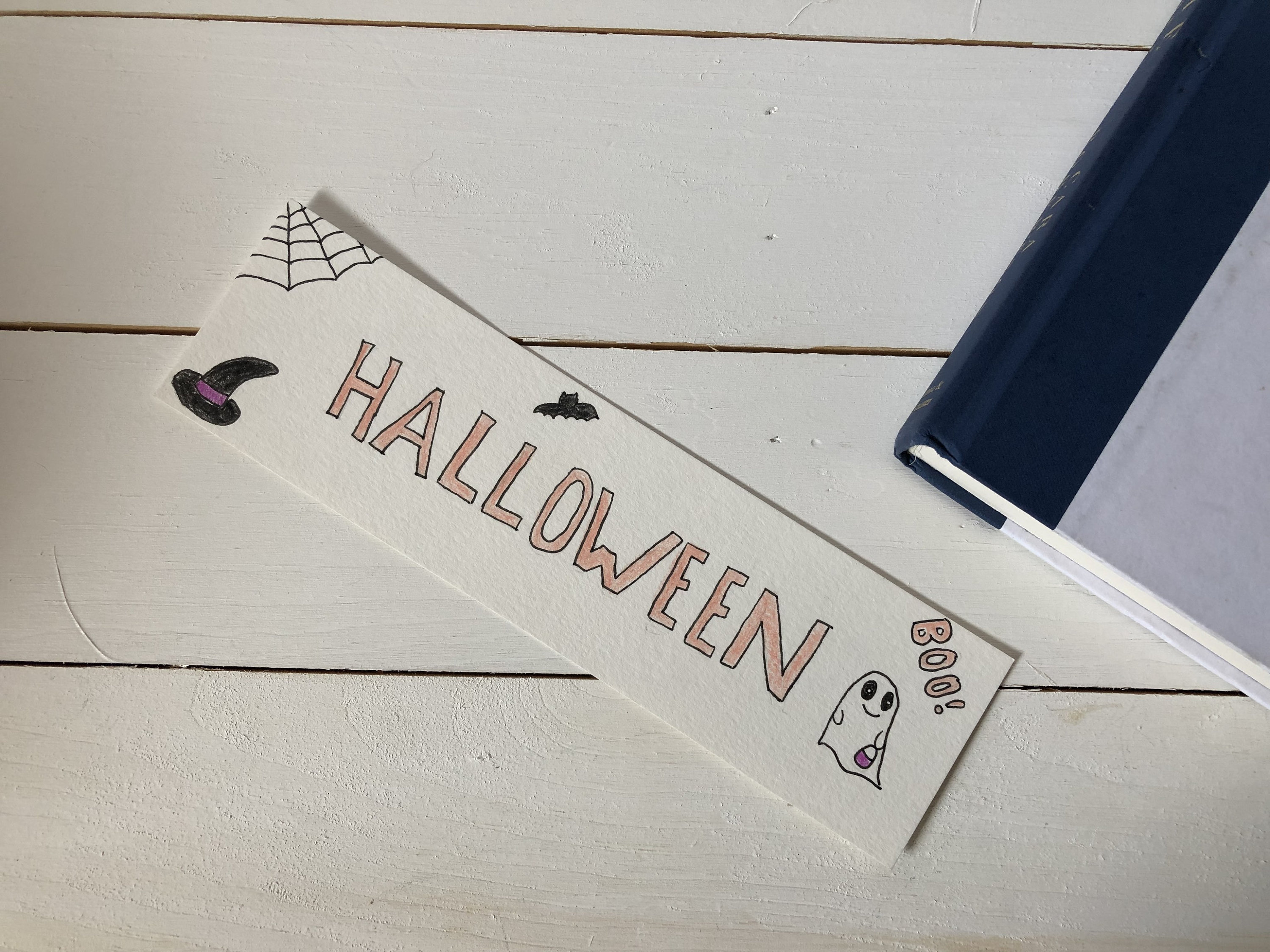 Halloween bookmark Halloween print paper bookmarks cute | Etsy