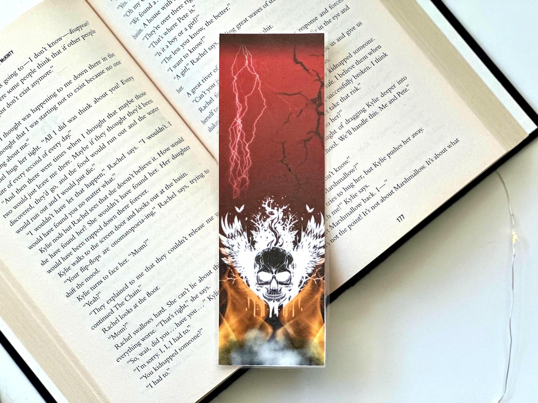 Horror Bookmark - Laminated Horror Book Mark, Spooky Page Holder ...