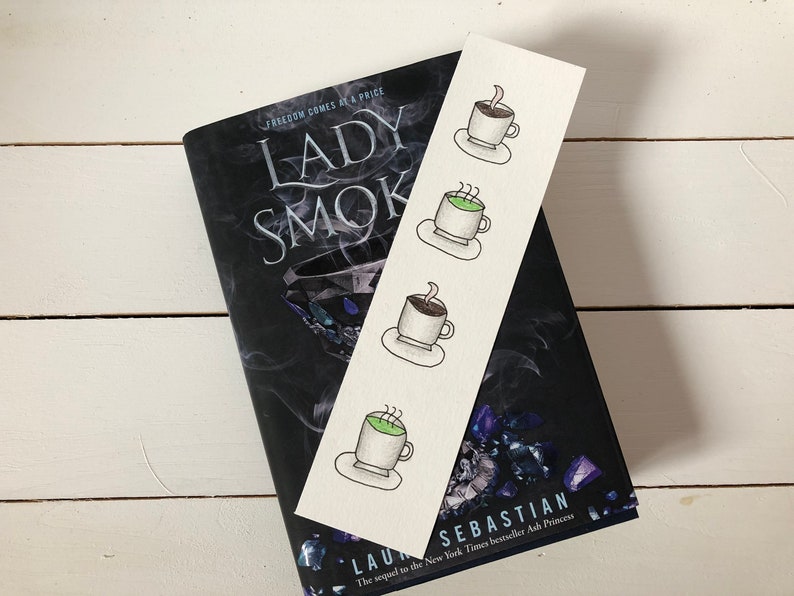 Coffee Print and Tea Art Print Paper Bookmark Cute Bookmark - Etsy