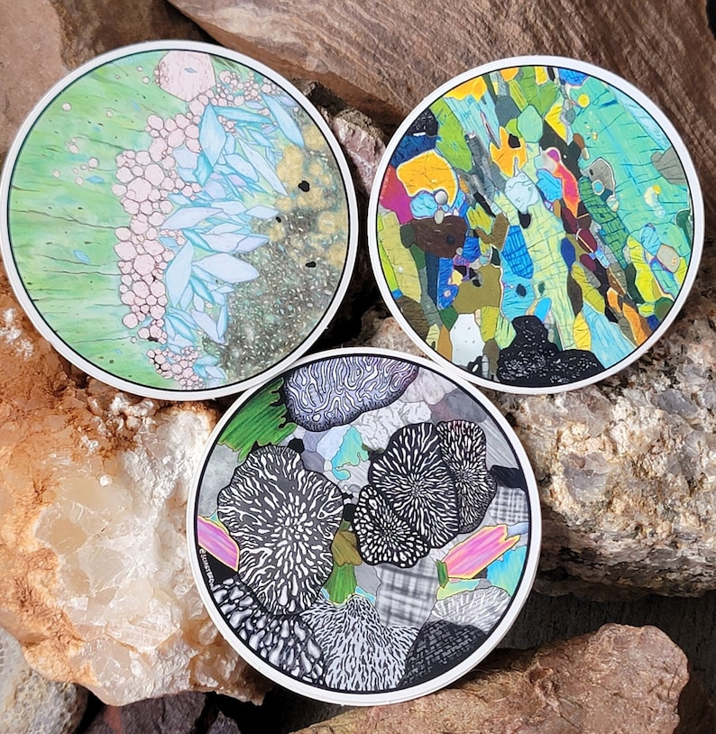 Thin Section Geology Sticker Pack Eclogite Myrmekite Clinopyroxene ...