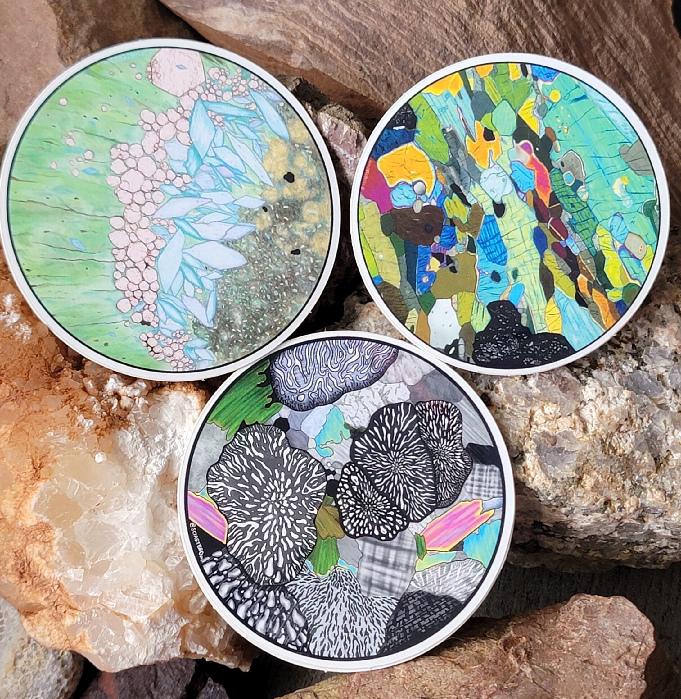 Thin Section Geology Sticker Pack Eclogite Myrmekite Clinopyroxene ...