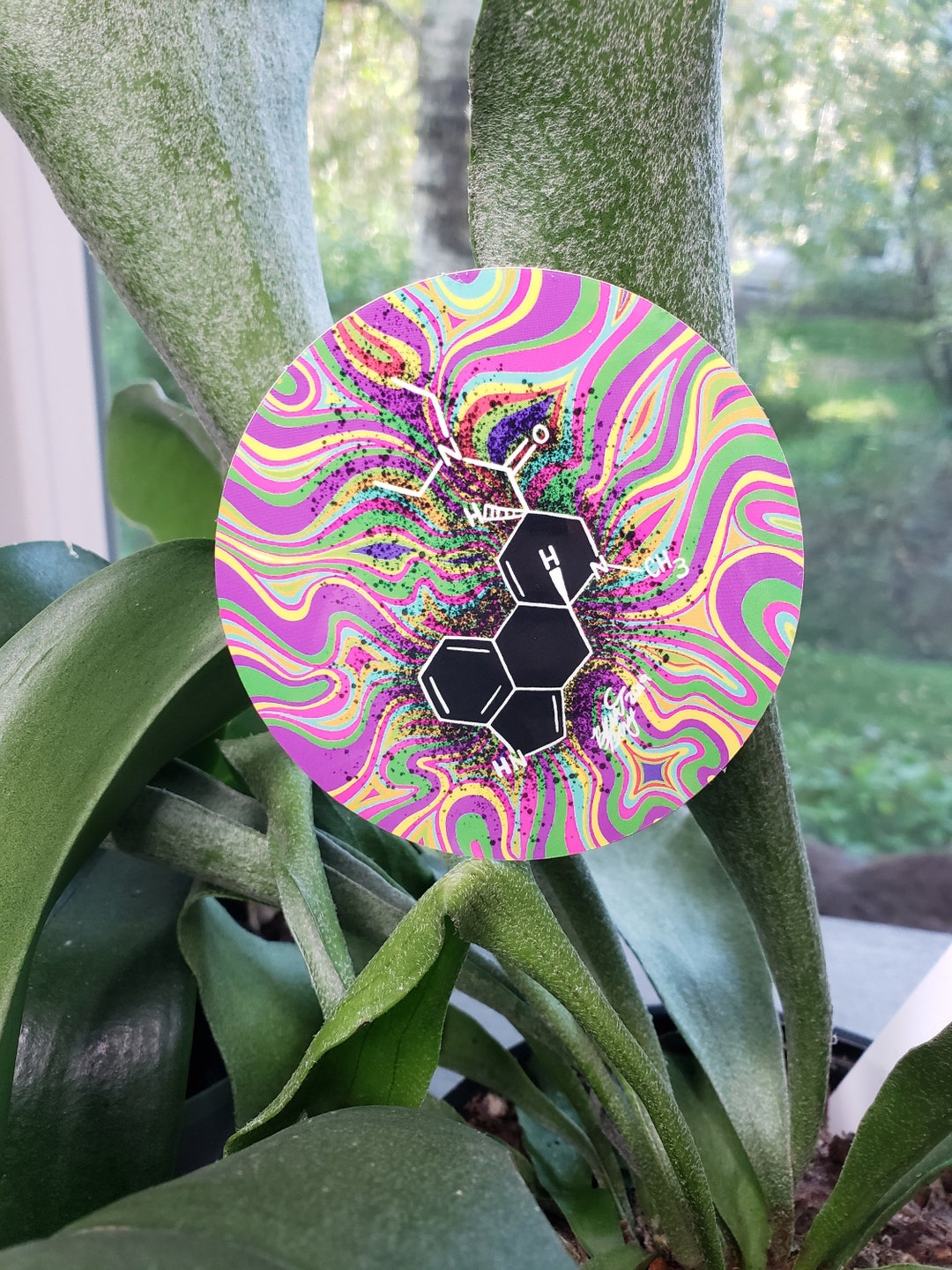 LSD Lysergic Acid Molecule Vinyl Sticker | Chemistry | Psychedelic - Etsy