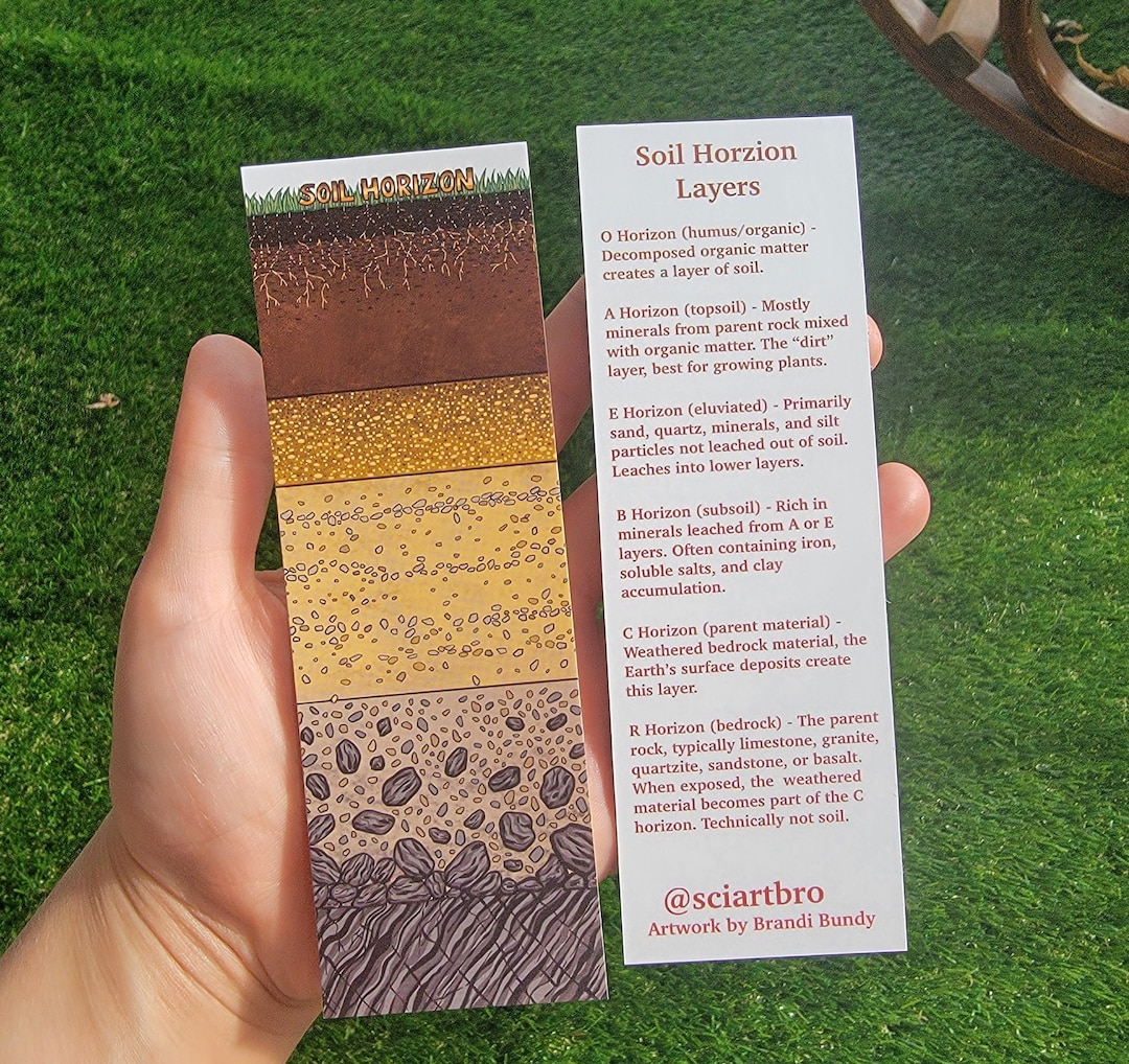 Soil Horizon Anatomy Study Bookmark - Geology - Pedology - Soil Science ...