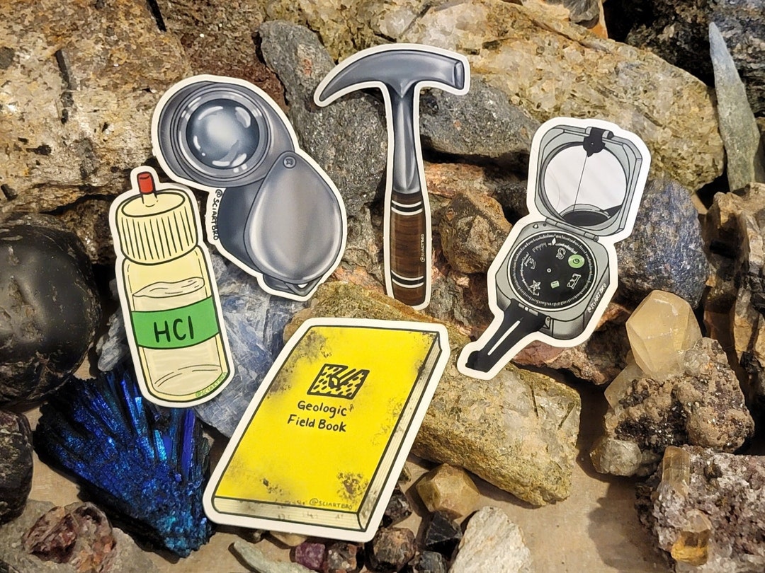 Geology Tool Kit Sticker Pack | Vinyl Sticker | Geologist | Geology ...
