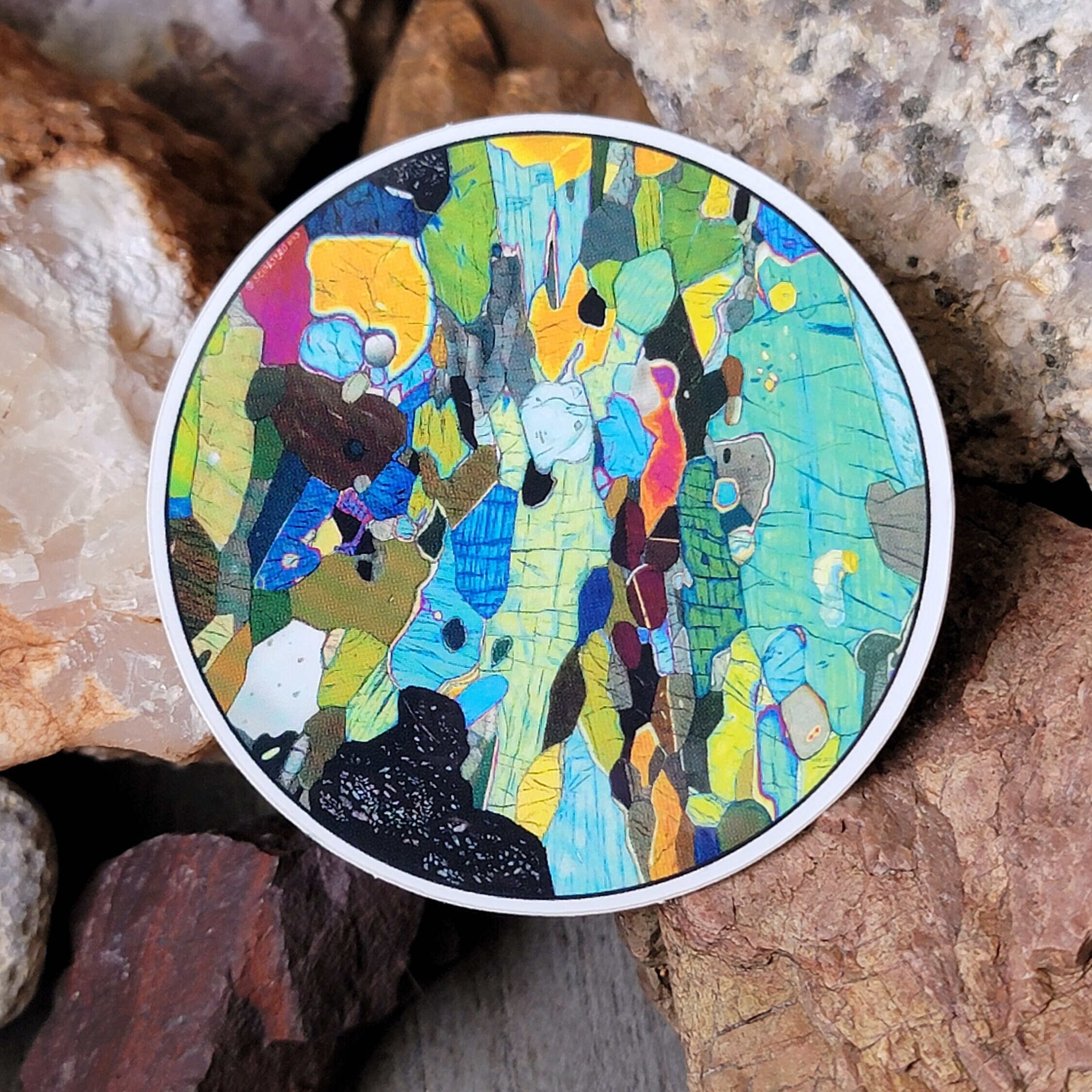 Thin Section Geology Sticker Pack Eclogite - Myrmekite - Clinopyroxene ...